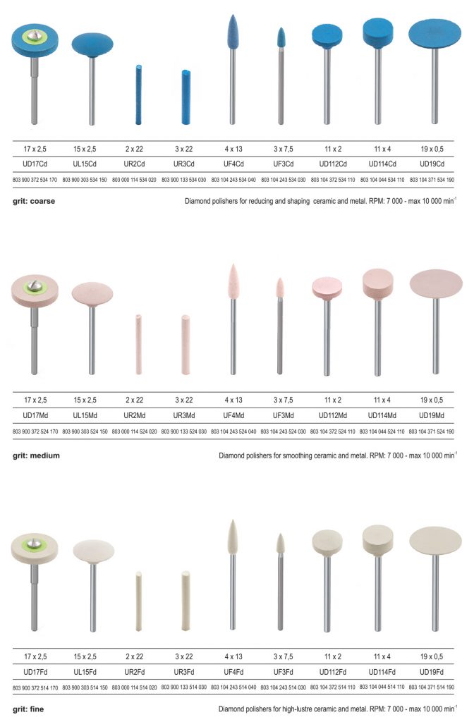 Diamond polishers for Porcelain and Metals II